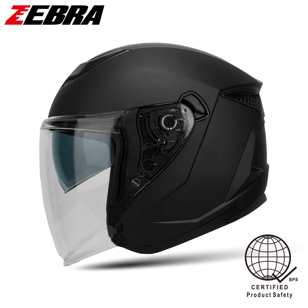 ZEBRA H320 Motorcycle helmet half face for men dual visor helmet for ...