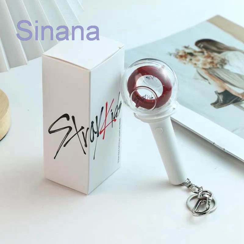 Sinana Kpop Stray Kids Keychain Lightstick Concert Glow Light Stick ...
