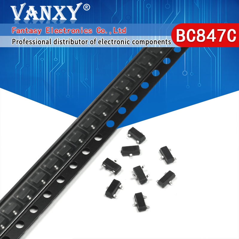 100PCS BC847C SOT BC847 SOT-23 1G BC847B BC846B BC848B BC848C BC856B ...