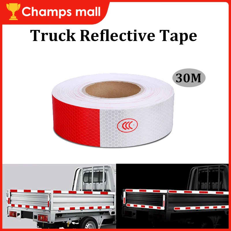30M Truck Arrow Reflective Tape Safety Warning Marker Sticker ...