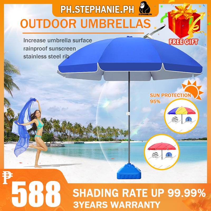 2.1M*2M Parasol Garden Patio Umbrella Sun Shade Umbrella Beach Round ...