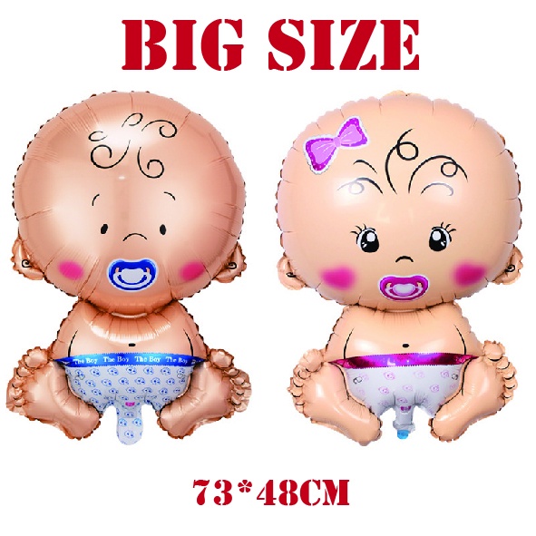 Big Size Baby boy Baby girl Foil Balloons Kids children birthday ...