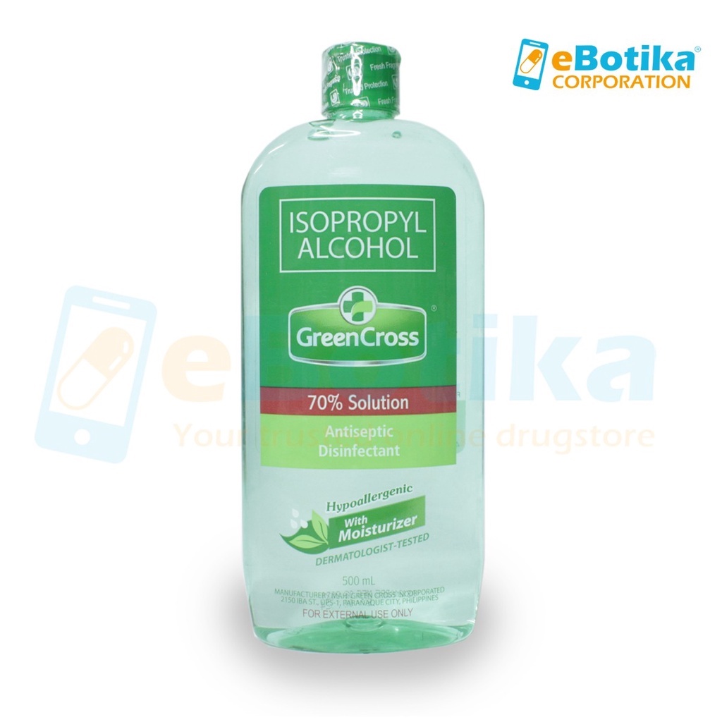 Green Cross Isopropyl Alcohol With Moisturizer 500ml | Shopee Philippines