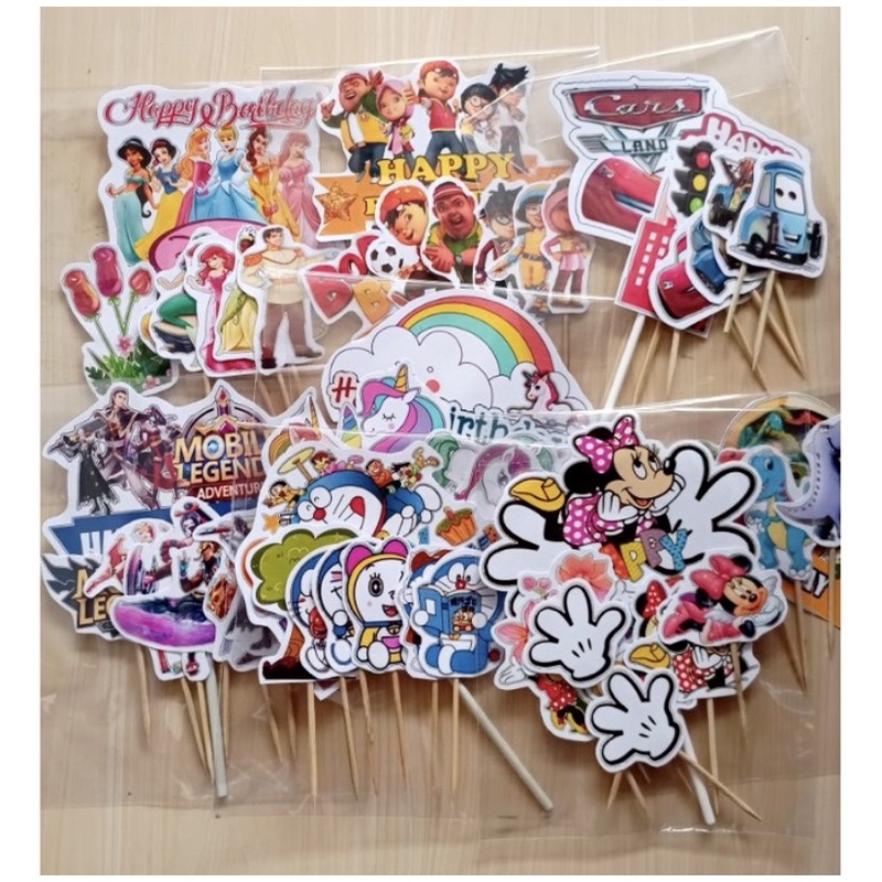 Character Cake Topper / Birthday Cake Decoration / Character Cake ...