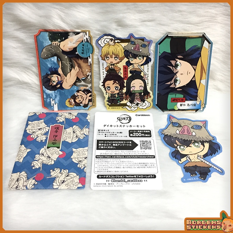 OFFICIAL Die Cut Stickers Sets - Kimetsu no Yaiba - Inosuke, Yushiro ...