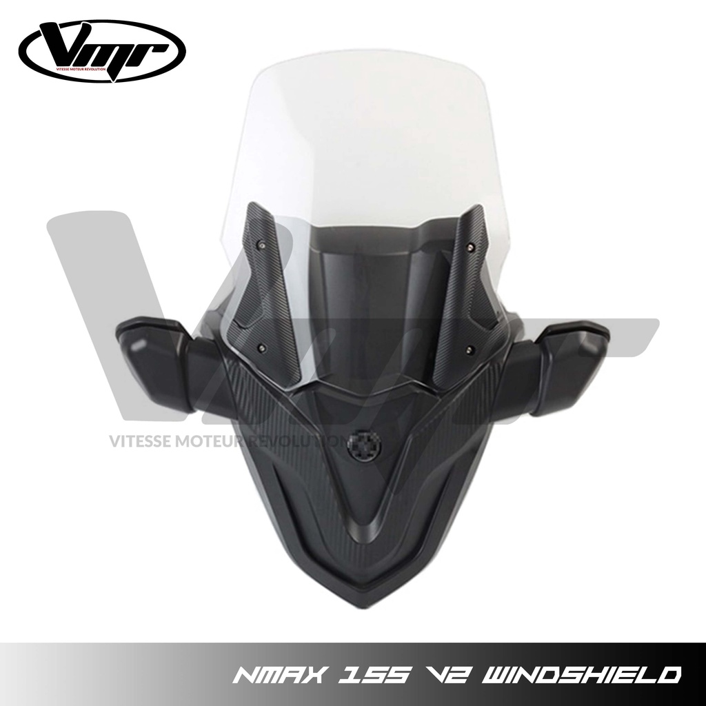 VMR Nmax V2 Windscreen Windshield with Front Mask Panel and Side MIrror ...
