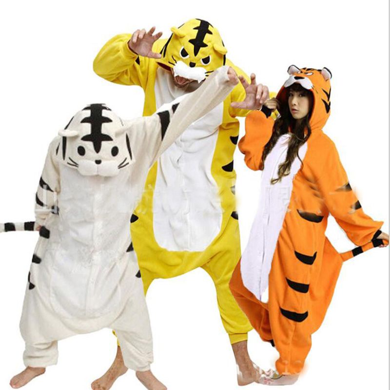 Adult animal cosplay costume Big tiger adult cosplay plush jumpsuit ...