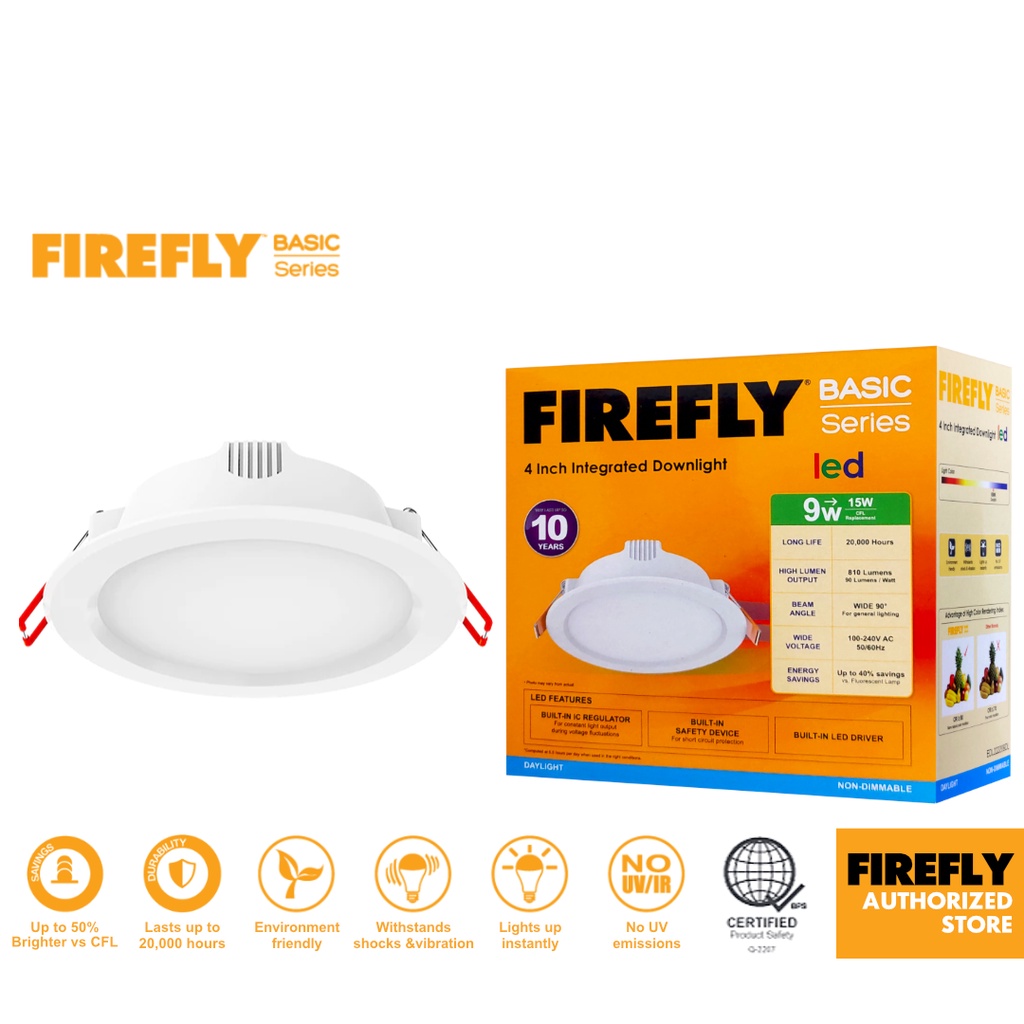 Firefly Basic Series Integrated LED Downlight | Shopee Philippines