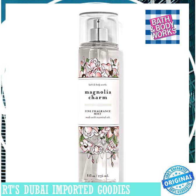 Authentic Bath & Body Works MAGNOLIA CHARM Fine Fragrance Mist 236 ml ...
