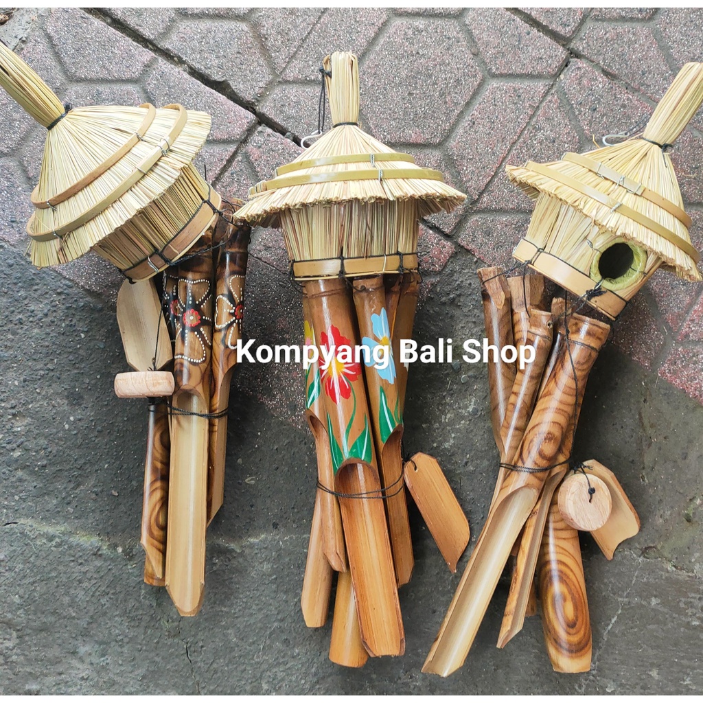 Windchimes Bali Spotted Bamboo Bell Bell | Shopee Philippines