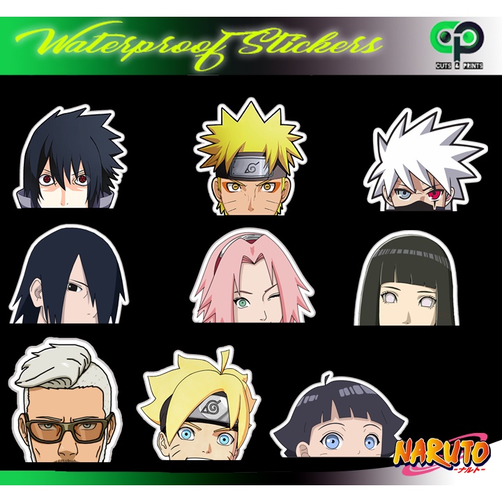 Naruto/Boruto Peeker 001 - Printed (For Laptop, Motorcycle, Car, Etc ...