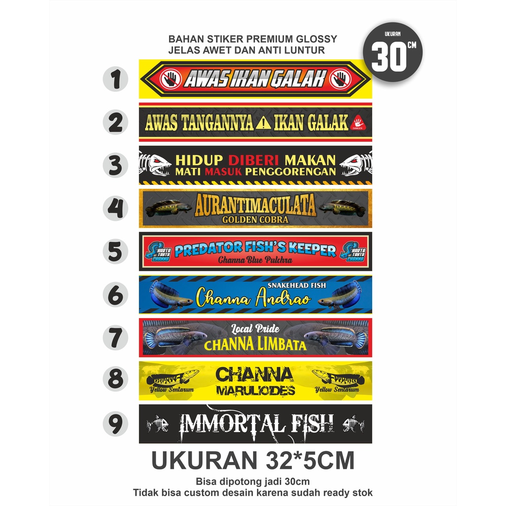 (NEW Design Size 30cm) Aquarium stickers aquarium stickers tank ...