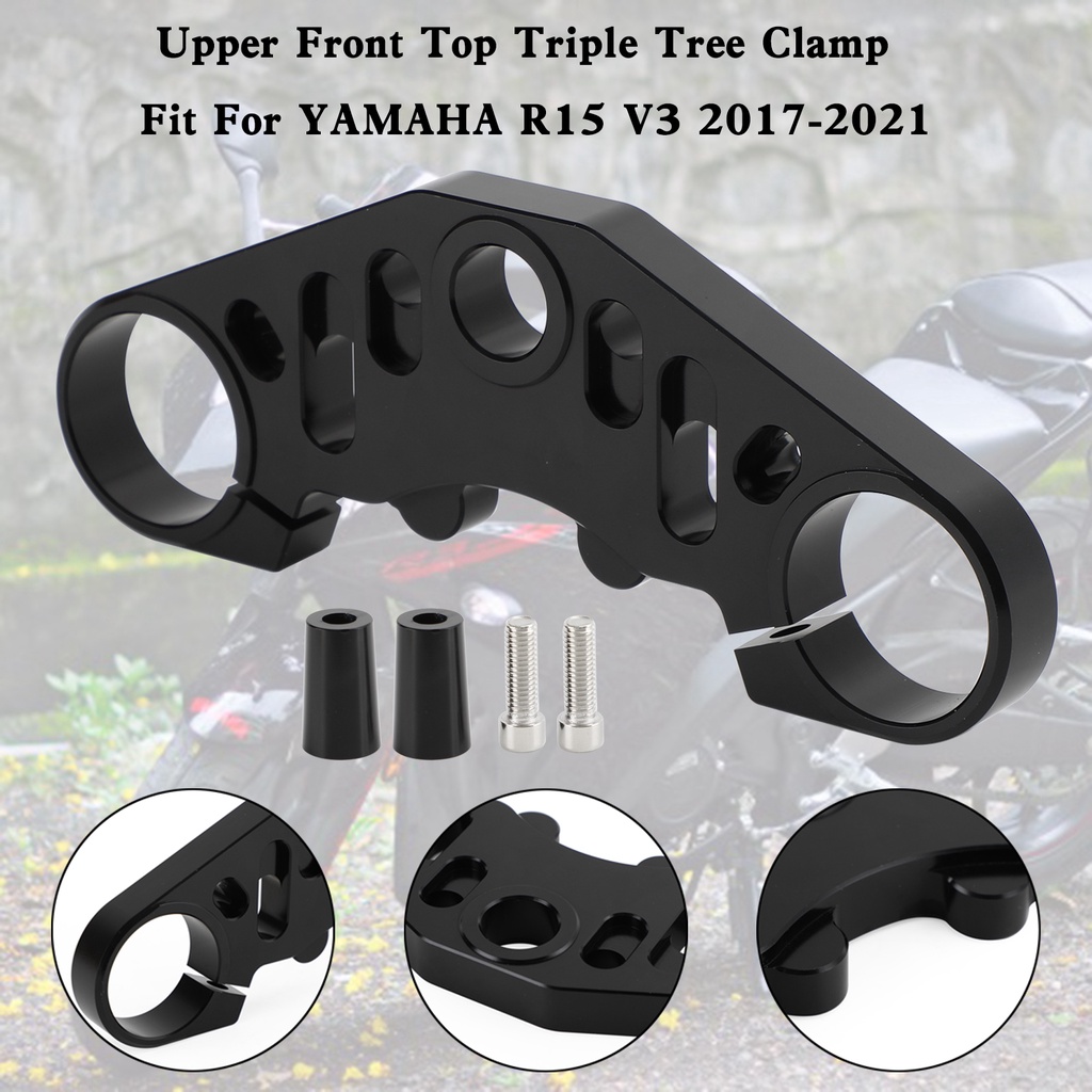 CNC Aluminum Upper Front Top Triple Tree Clamp For YAMAHA R15 V3 2017 ...