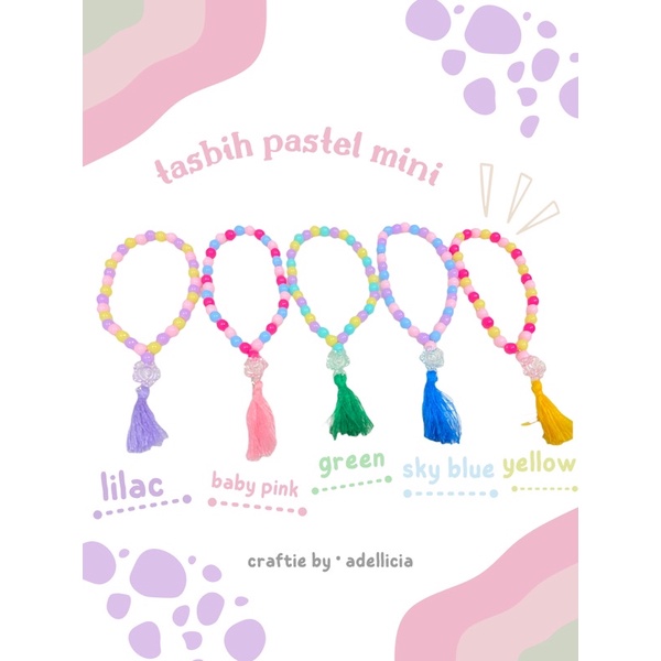 Pastel mini prayer beads | Pastel prayer beads | Tasbih | Cute prayer ...