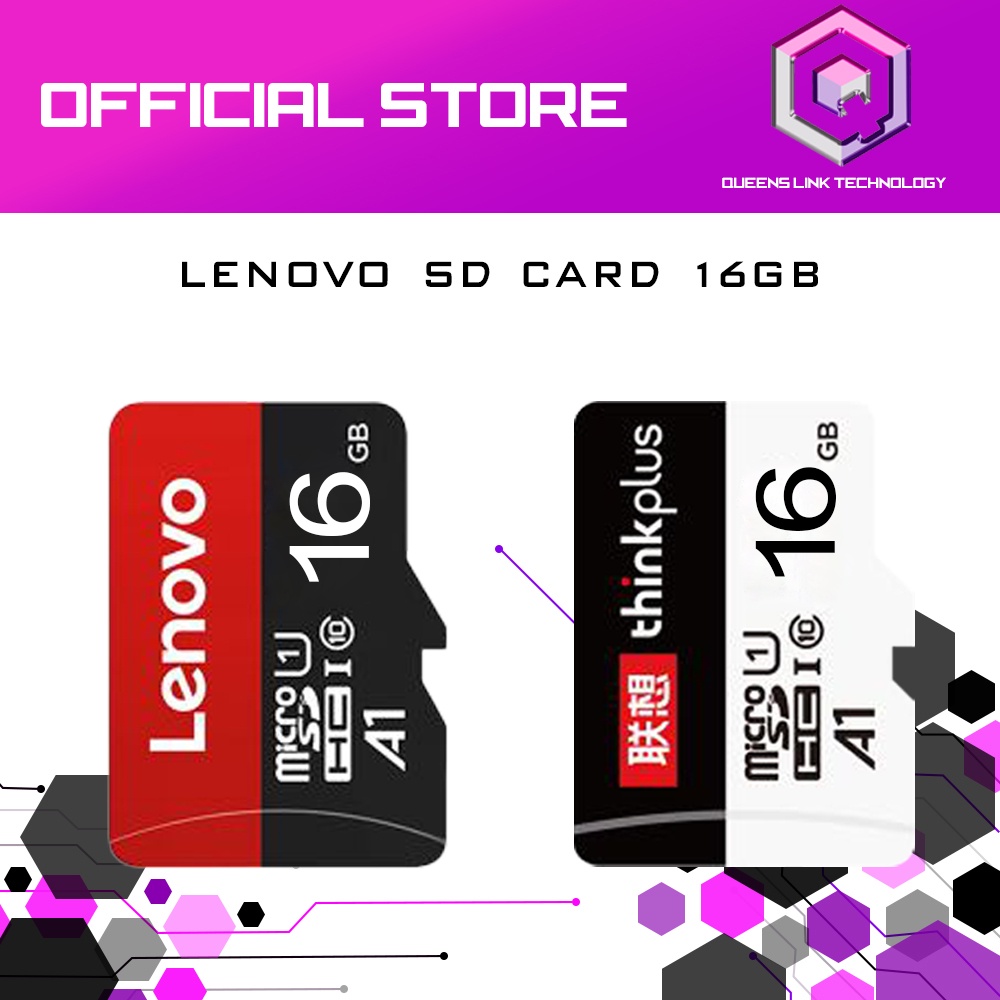 LENOVO SD CARD 16GB Speed Data Storage Card MP4 MP3 Card Micro Memory ...