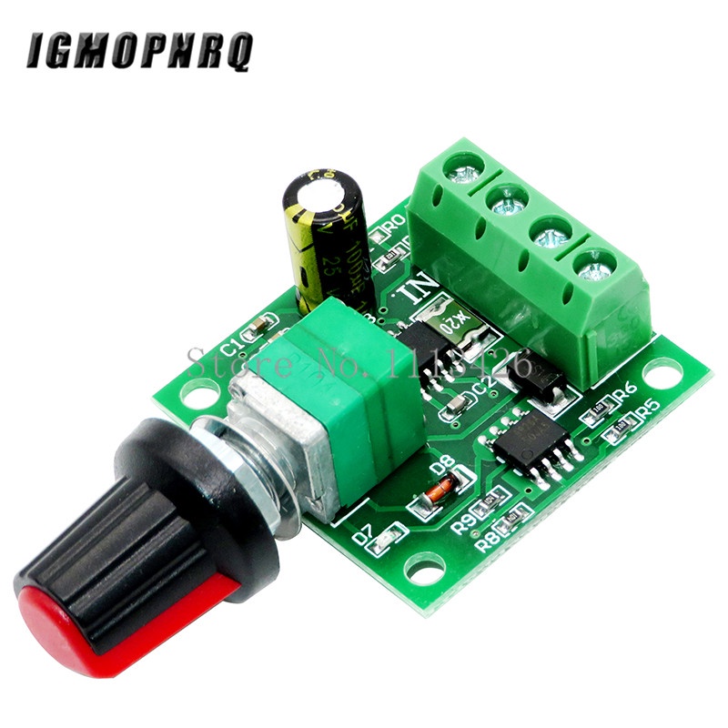 DC 1.8V 3V 5V 6V 12V 2A PWM Motor Speed Controller Low Voltage Motor ...