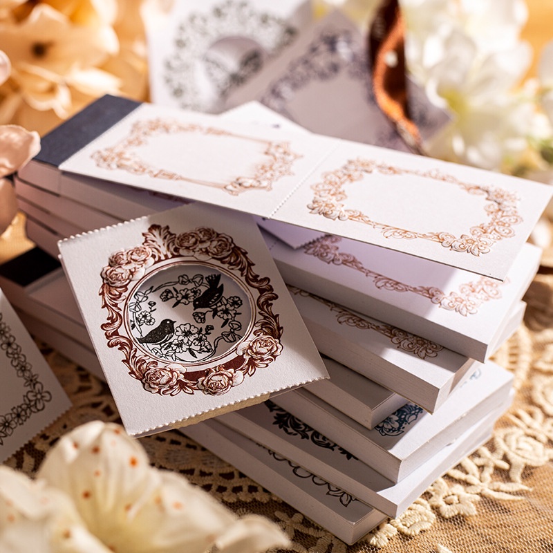ENWEI 20 Sheets [Vine Flower Series] Vintage Journal Sticky Notes ...