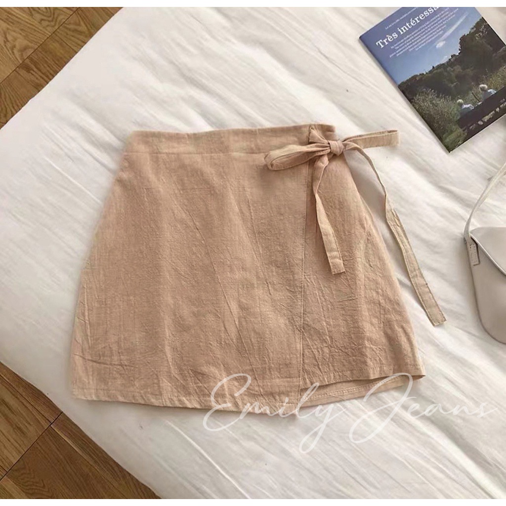 EMILY Korean Skort Palda Shorts | High Quality Cotton Linen ( Skirt ...