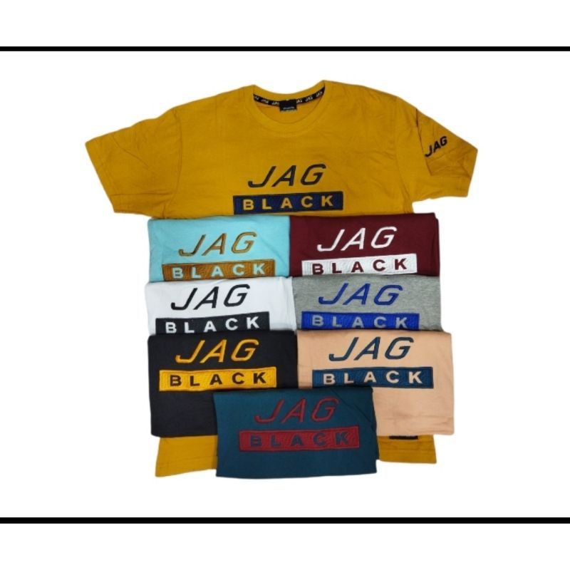 JAG BLACK EMBROIDERY OVERUNS TSHIRT FOR MEN MALL QUALITY WITH PRICE TAG ...