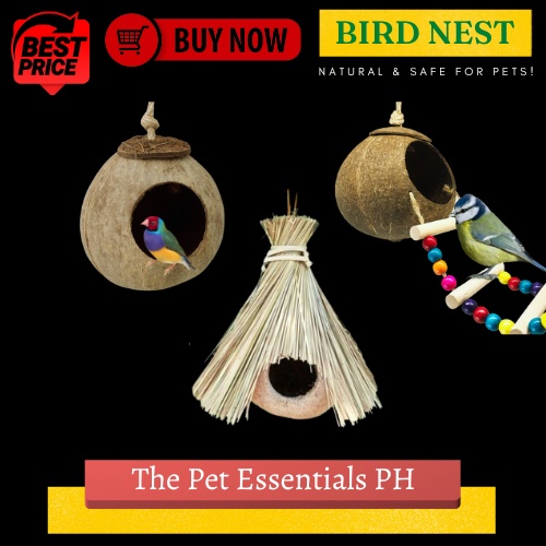 Bird coconut nest single with ladder cogon design egg shelter nesting ...