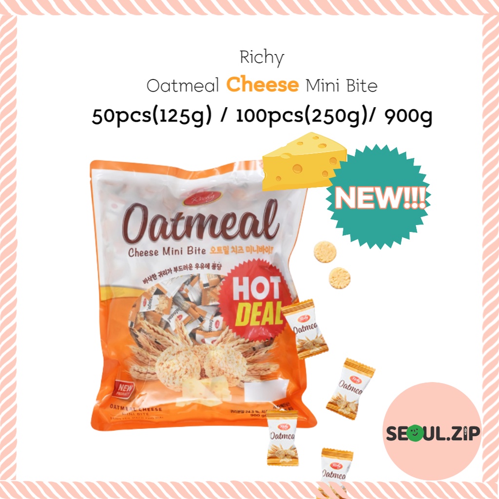 [Newly released] Richy Oatmeal Cheese Mini Bites Snack, Oatmeal Cheese ...