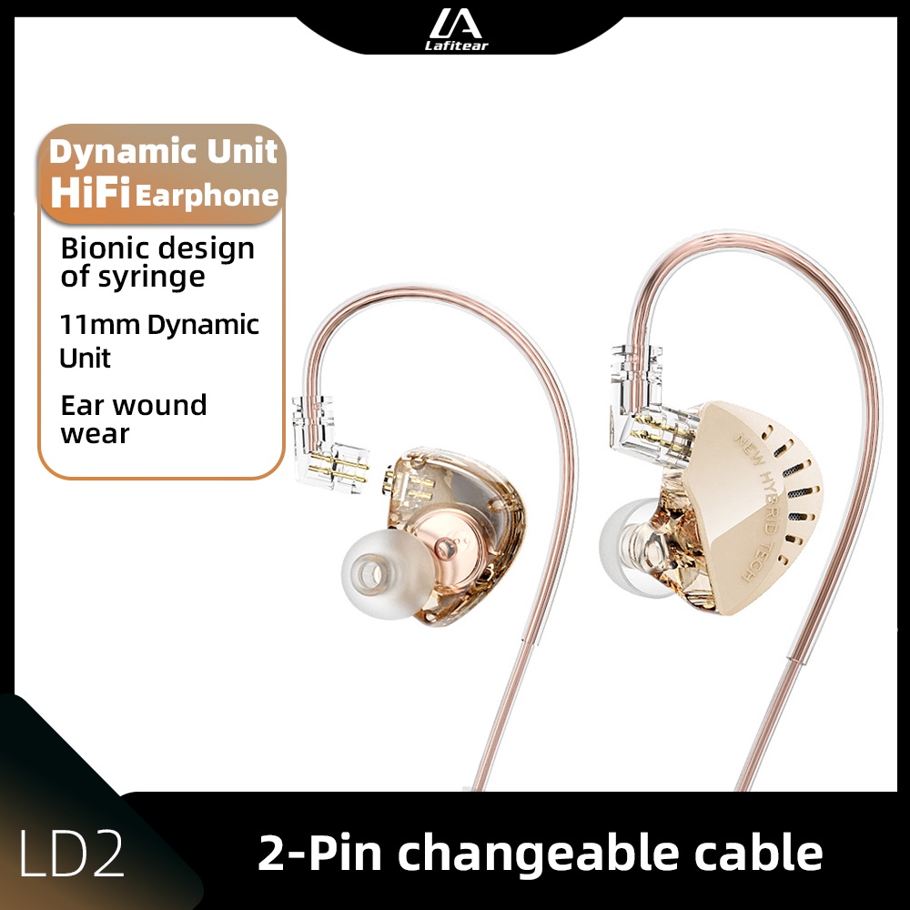 Lafitear LD2 Sports Headphones Extra Bass L-Shape Plug Surround Sound ...