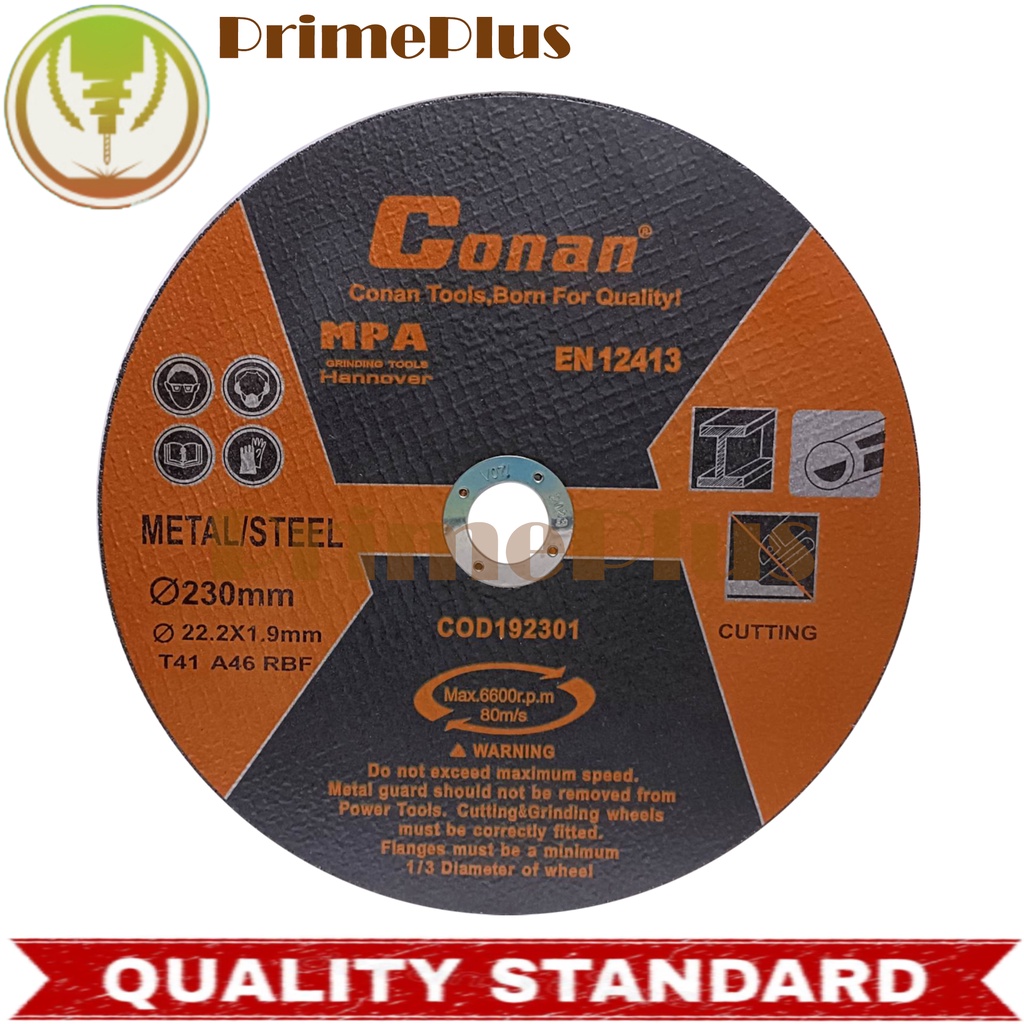 9" CONAN Cutting Disc for Metal/Steel 230mm (Sold per 3 pcs) | Shopee ...