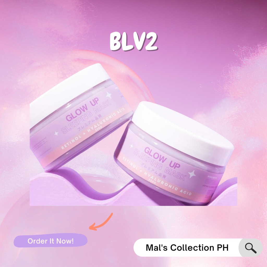 BLV2 Glow Up Sleeping Mask Retinol Hyaluronic Acid COD | Shopee Philippines