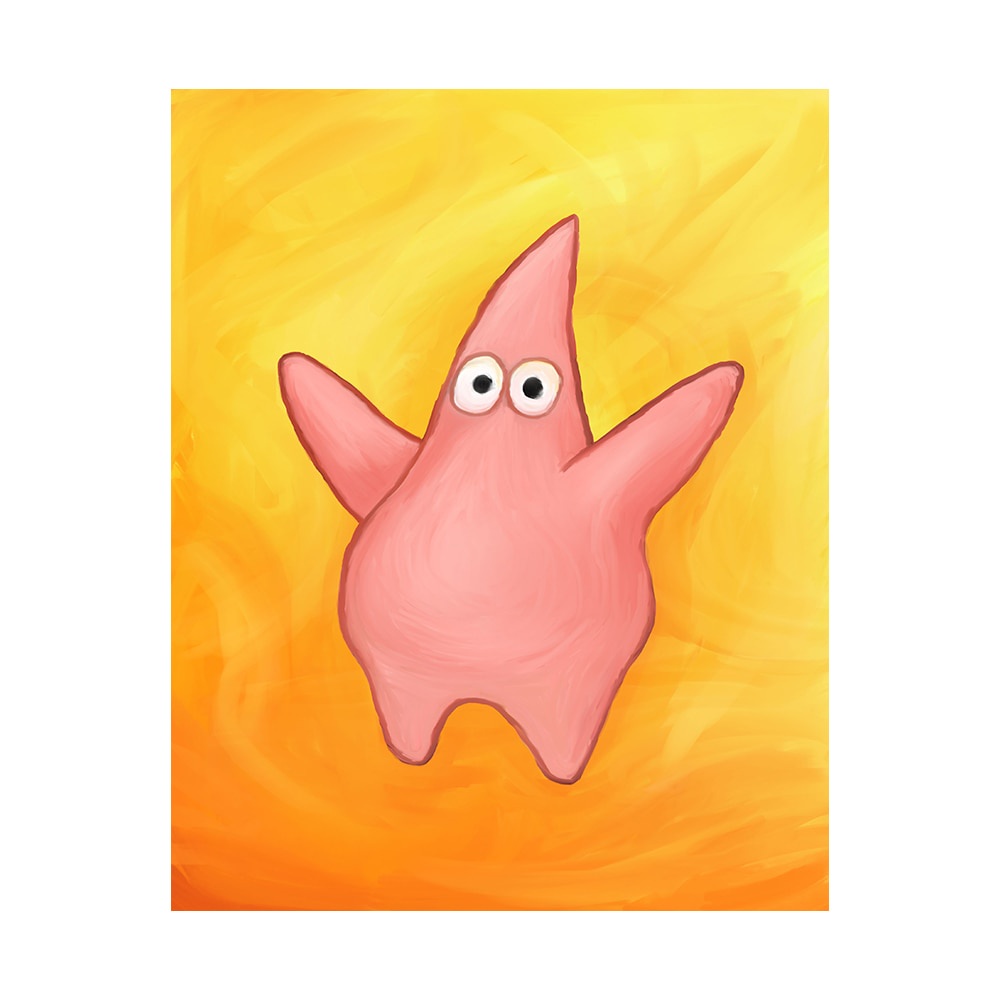 Patrick Star Squidward Paintings On Canvas Bold And Brash Poster ...