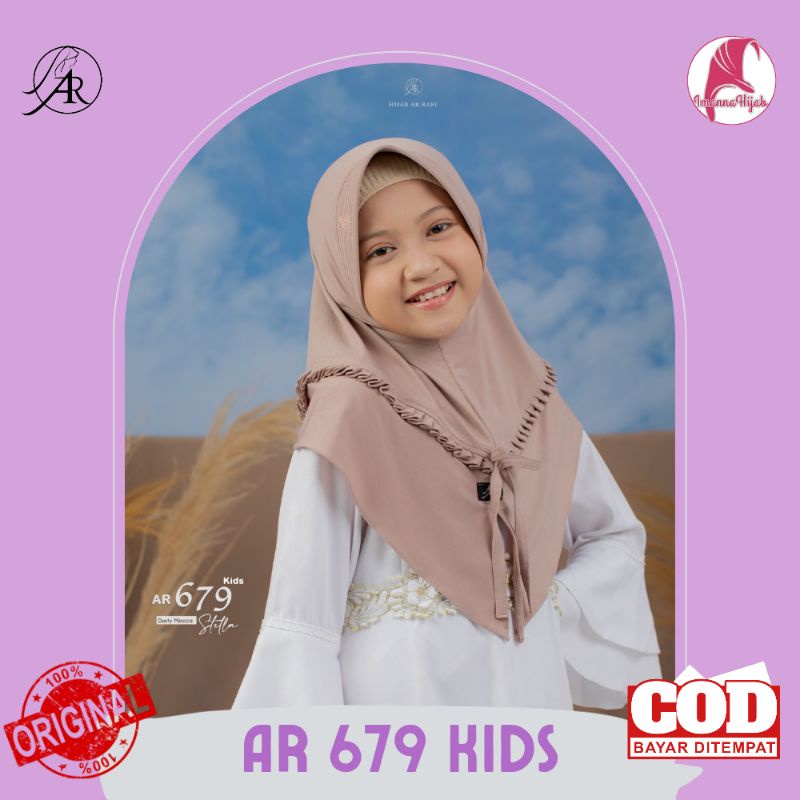 Arrafi kids Hijab Cute children's instant Hijab / Children's instant ...