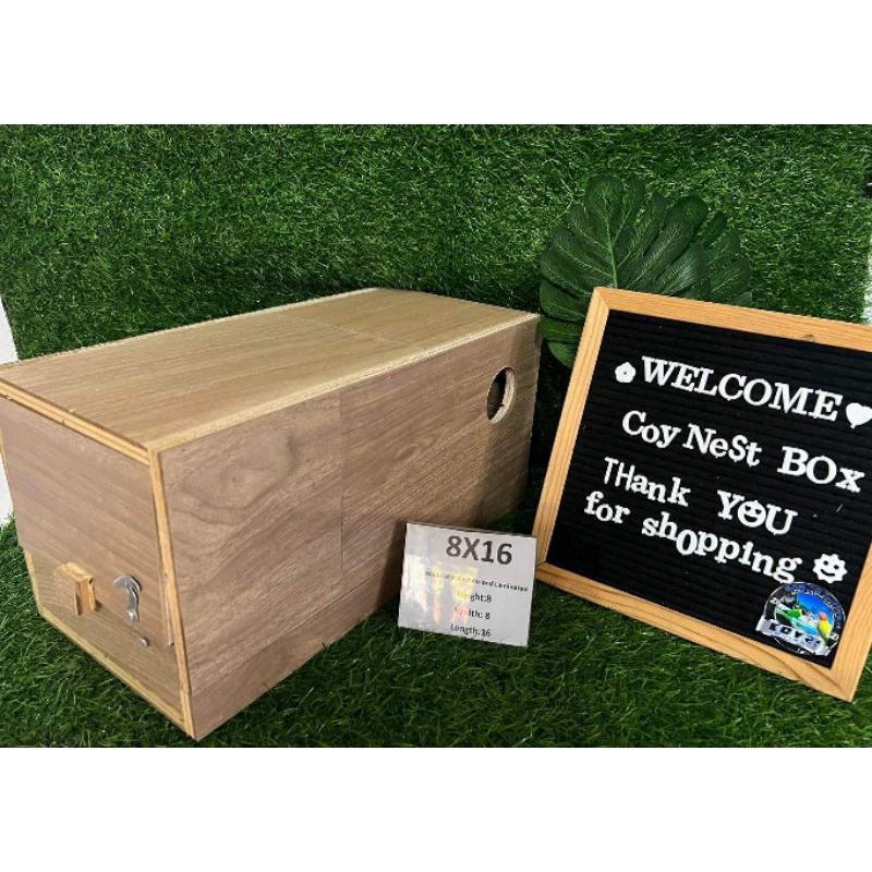 8x16 AFRICAN LOVE BIRD NEST BOX ALBS NESTBOX | Shopee Philippines