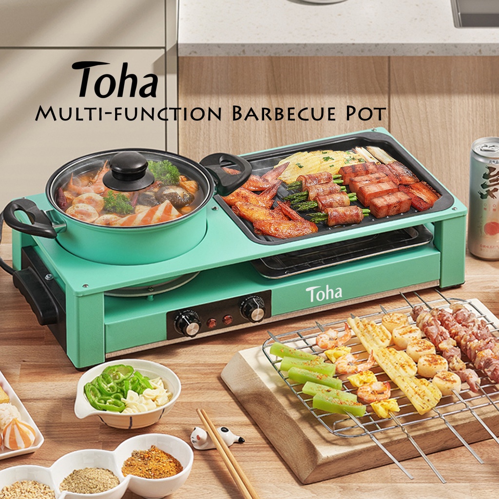 Toha bbq grill Barbecue Multi-Function Skewer Cooker Electric Bbq Pan ...
