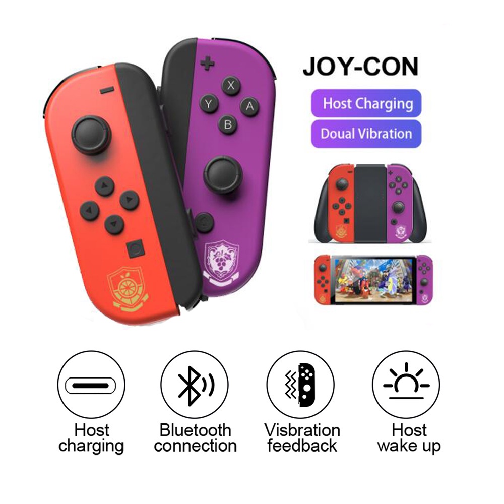 Wireless Controller for Nintendo Switch & Switch Oled JoyCon with Double Vibration Support Wake ...