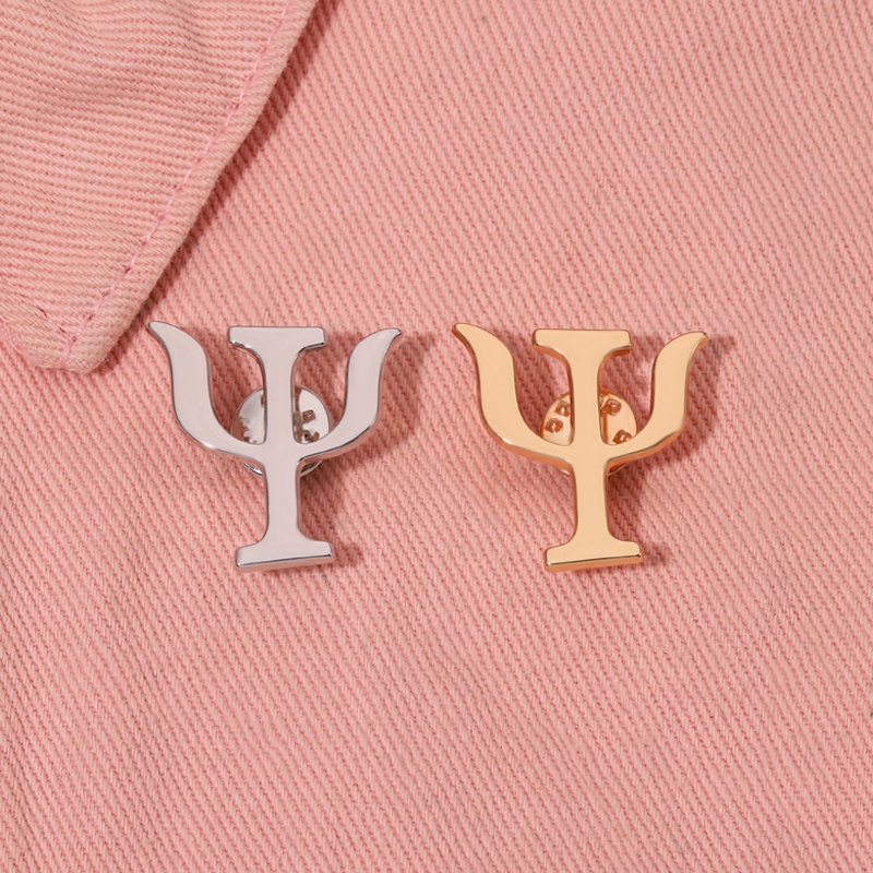 Psychology PSI Symbol Logo Brooch Pin Creativity Alloy Badge Jewelry ...
