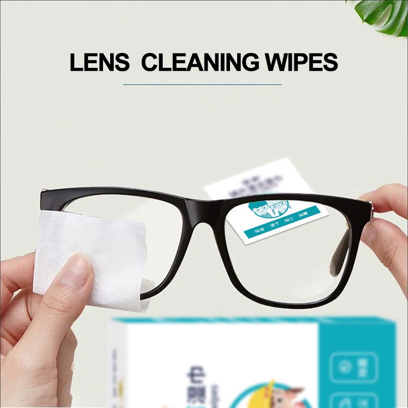 10 Slice Glasses Cleaning Wipes Lens Spectacles Sunglasses Clean Wet ...