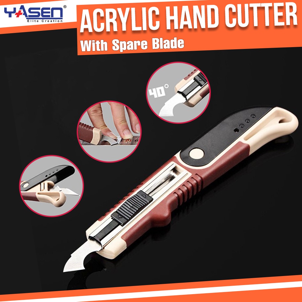 Acrylic Hand Cutter Hook Knife Cutting Tools Multi-Purpose Blade ...