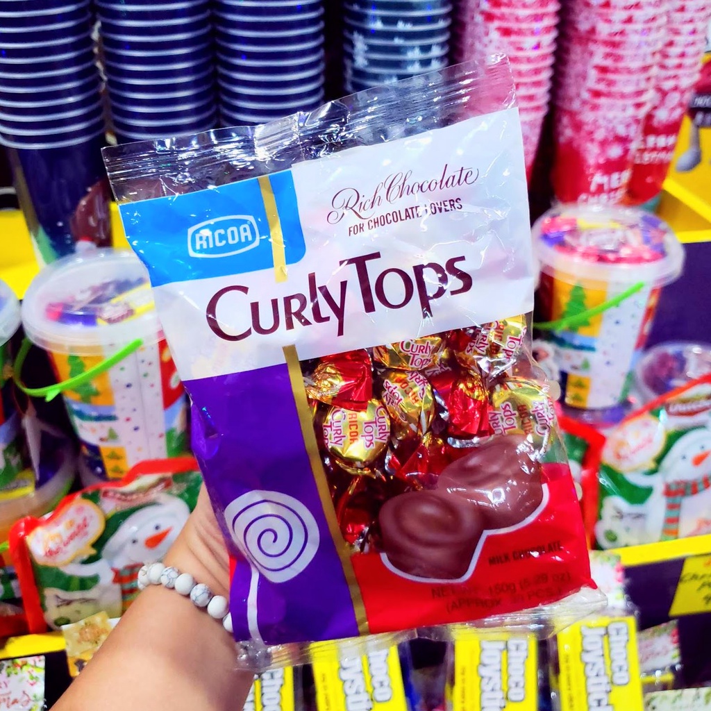 [BUY 1 TAKE 1] Ricoa Curly Tops Chocolate 150g | Shopee Philippines
