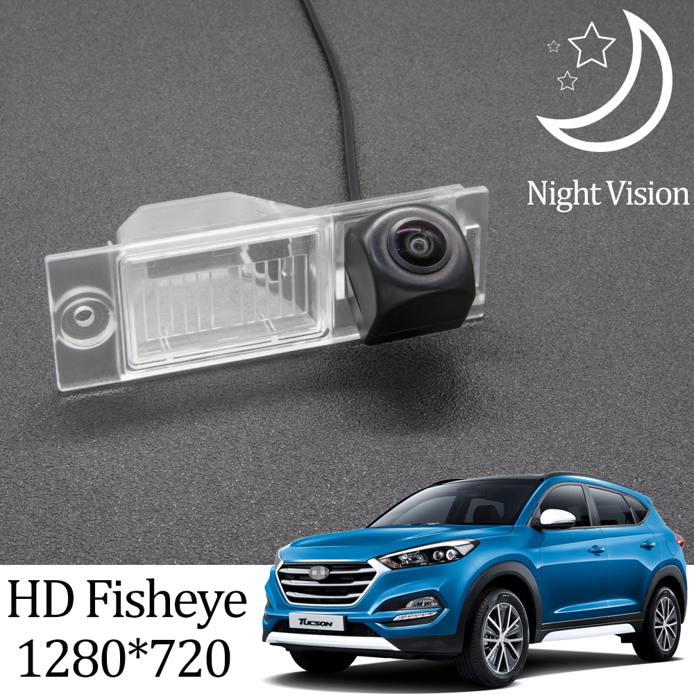 HD Starlight night vision CCD 12V 1280*720 Fisheye Rear View Camera For ...