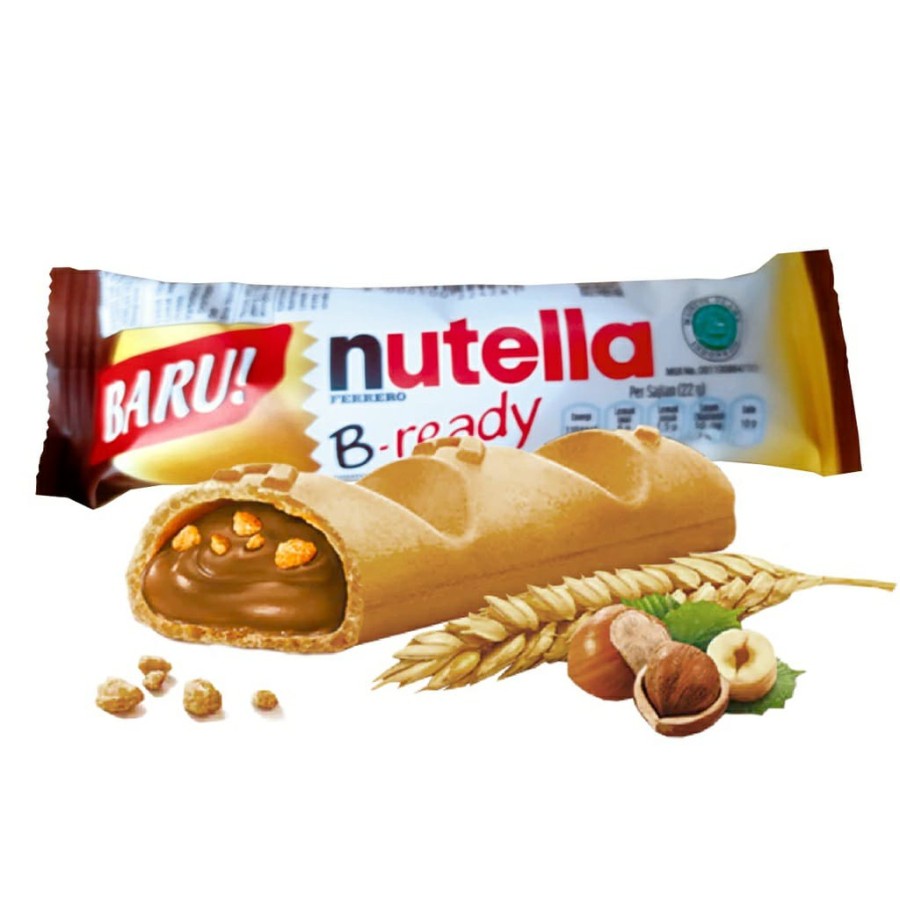 Nutella B ready / B-ready / Wafers Filled with Hazelnut Chocolate 22 gr ...