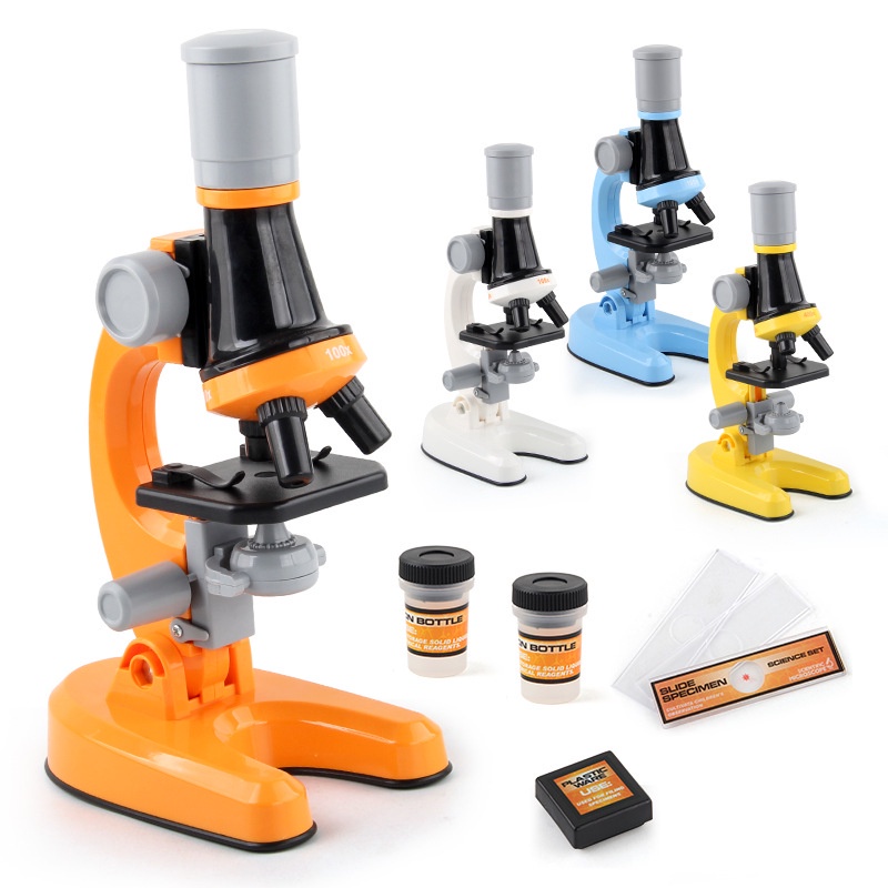 Children Science Learning Microscope Preschool Toy Set LED 1200x Home ...