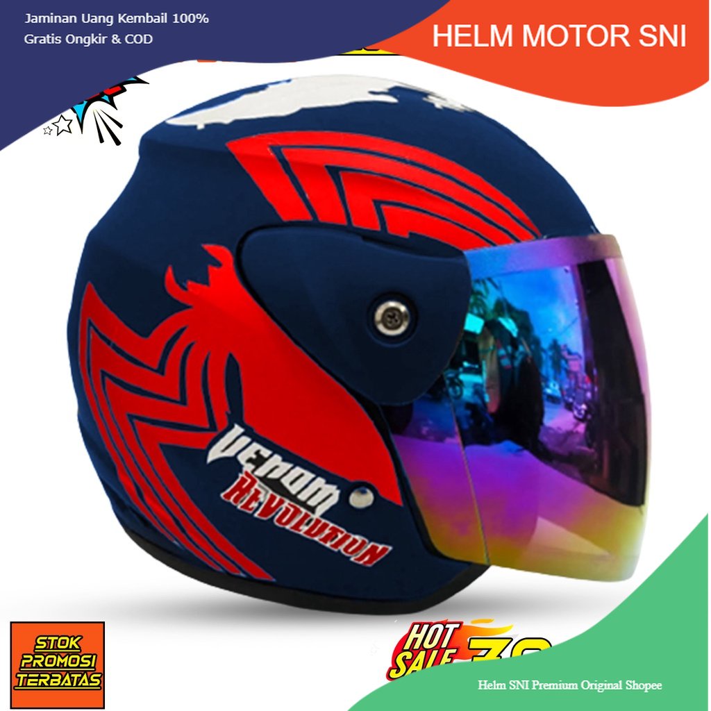 Half Face Evo Innovation SNI Motorcycle Helmet Like the original GM ...