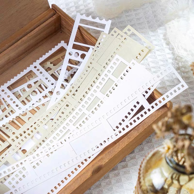 HEYDAY STATIONERY Give You Joy Hollow Material Paper Film Frame Stamp ...