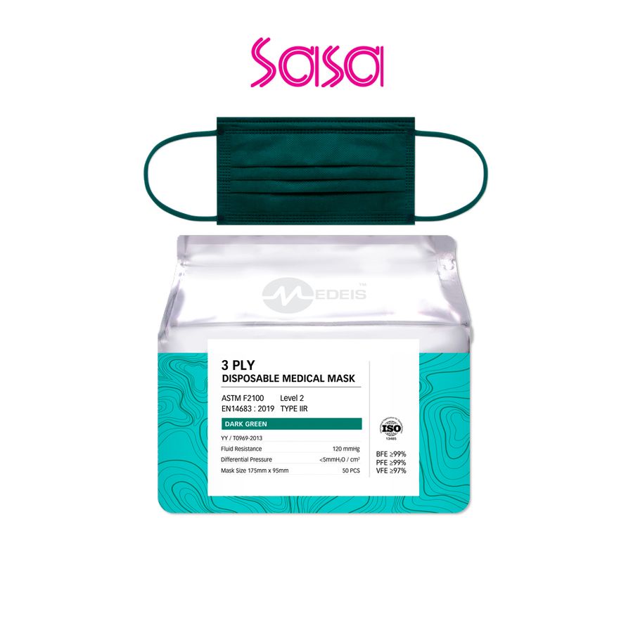 MEDEIS Disposable Medical Mask (50pcs) | Shopee Philippines