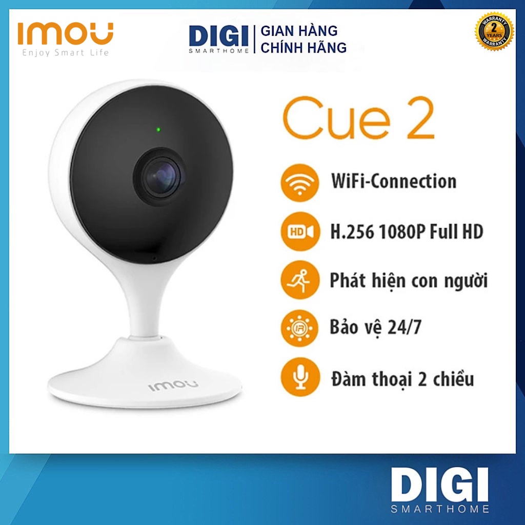 Imou C22EP Wifi Camera 1080P 2MP Full HD - Compact - 2-Way Talk, H265 ...
