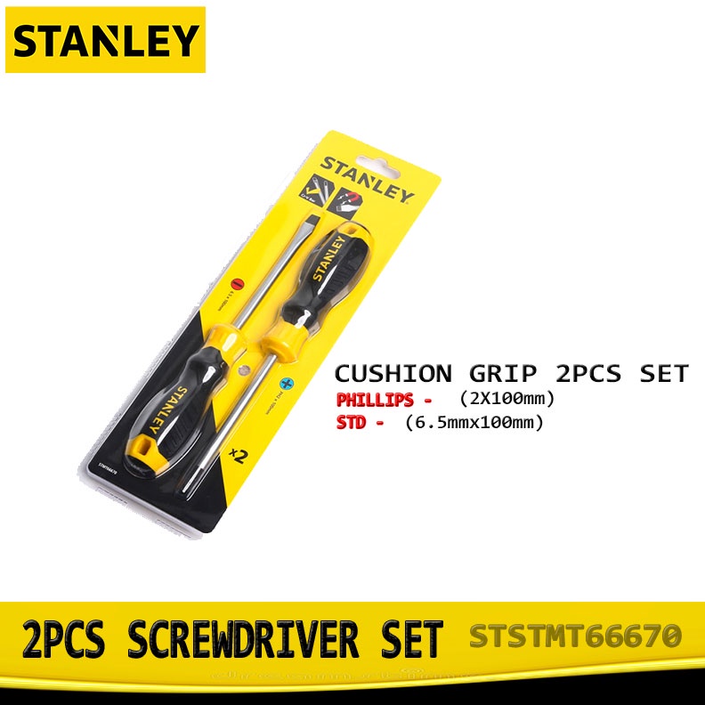 STANLEY 2PCS Screwdriver Set STSTMT66670 | Shopee Philippines