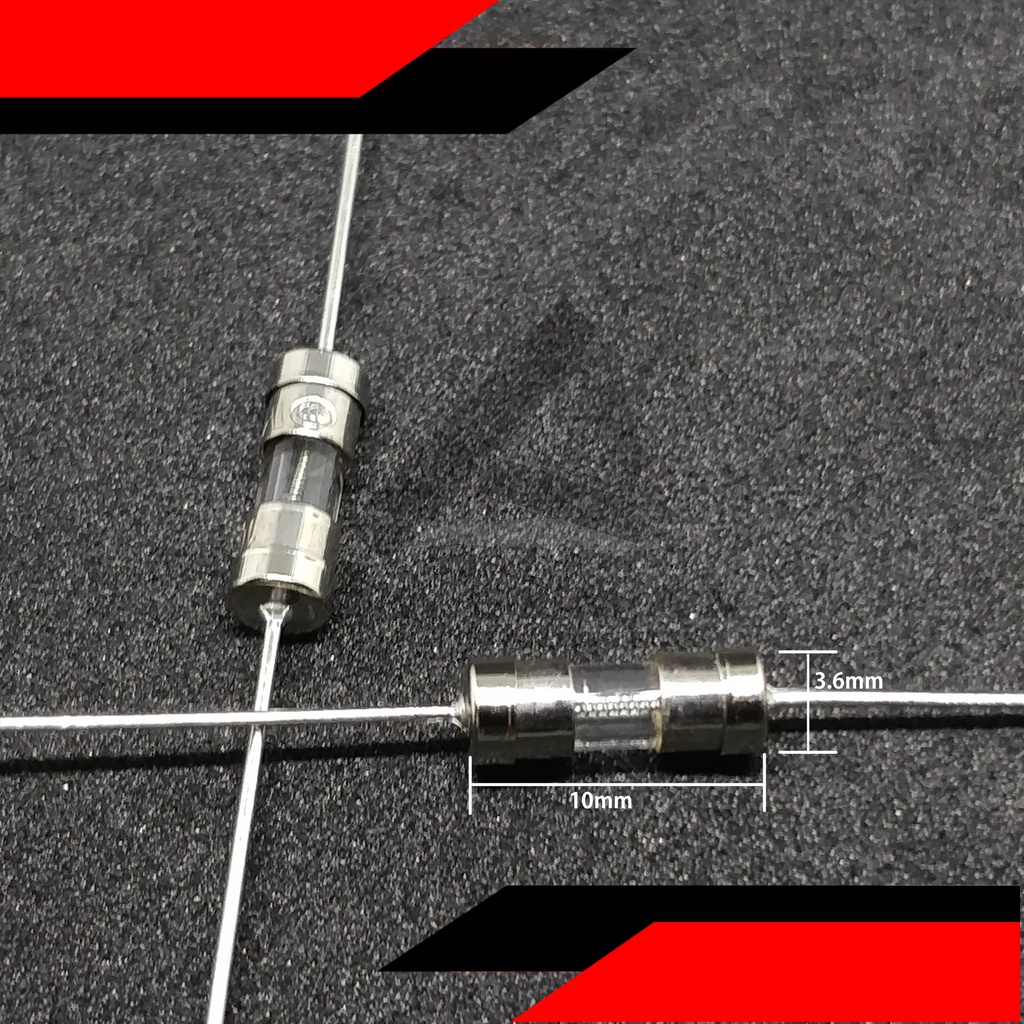 2pcs mini glass fuse 10 amp 220v 230v 250v 3.6*10 3.6*10mm 10000ma 10A ...