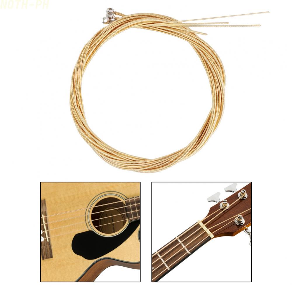 ⭐ Hot selling ⭐ Guitar Part Acoustic Bass Strings Musical Instruments 4 ...