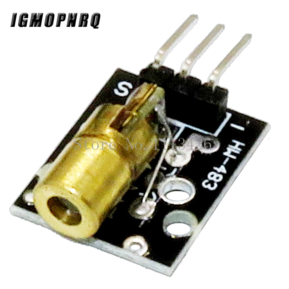 3pin 650nm Red Laser Transmitter Dot Diode Copper Head Module KY-008 ...