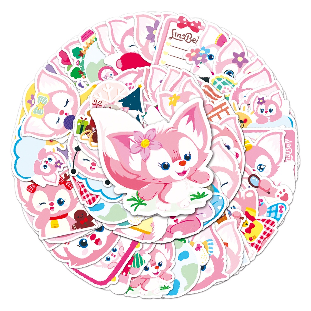 50 pcs LinaBell Cute Cartoon Waterproof PVC Stickers | Shopee Philippines