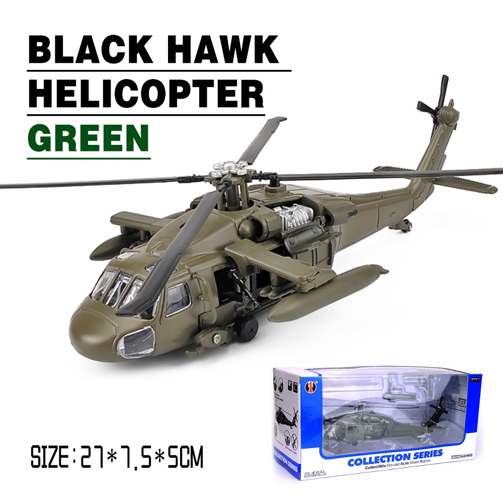 Scale 1/64 Apache gunship AH-64D / Black Hawks UH-60 Helicopter ...